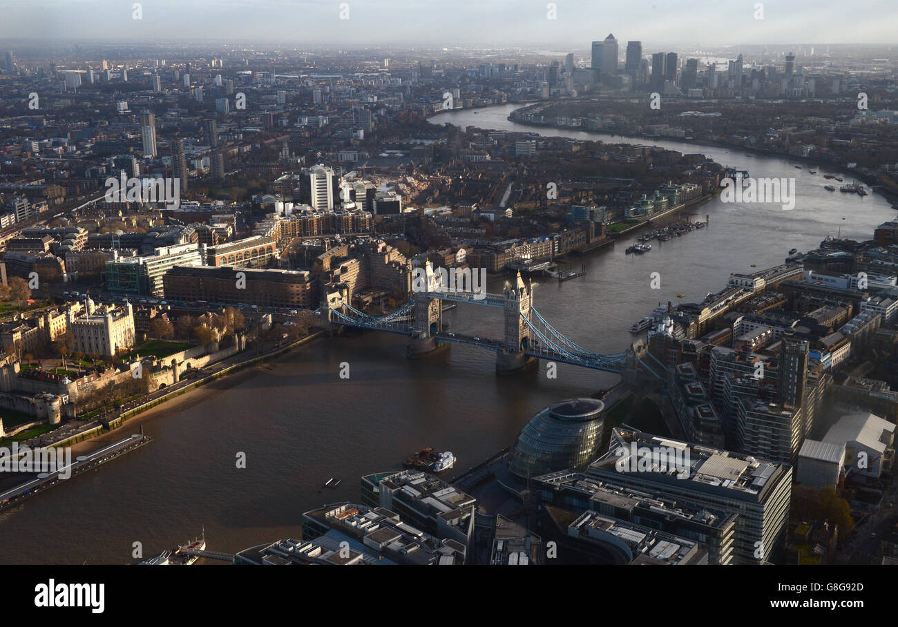 City Views from The Shard - London Stock Photo - Alamy