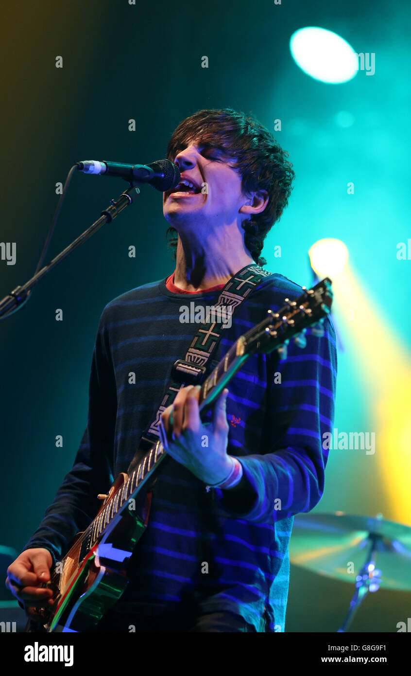 Brad Griffiths of Pretty Vicious performing live at the Radio X Road Trip Show held at the O2 ...