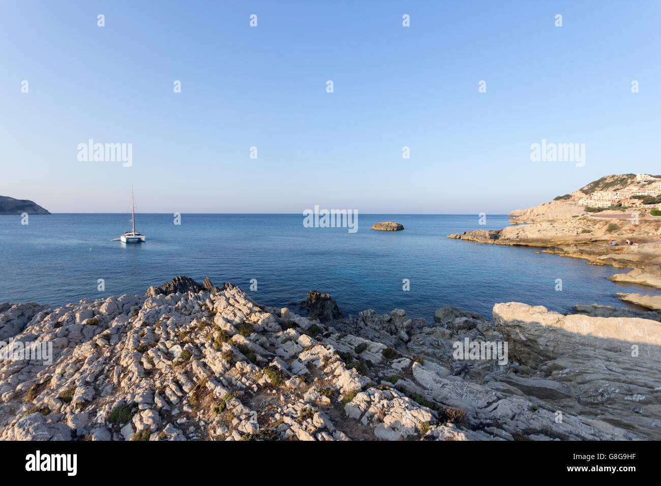Views of a beach in northern Mallorca, Spain Stock Photo - Alamy
