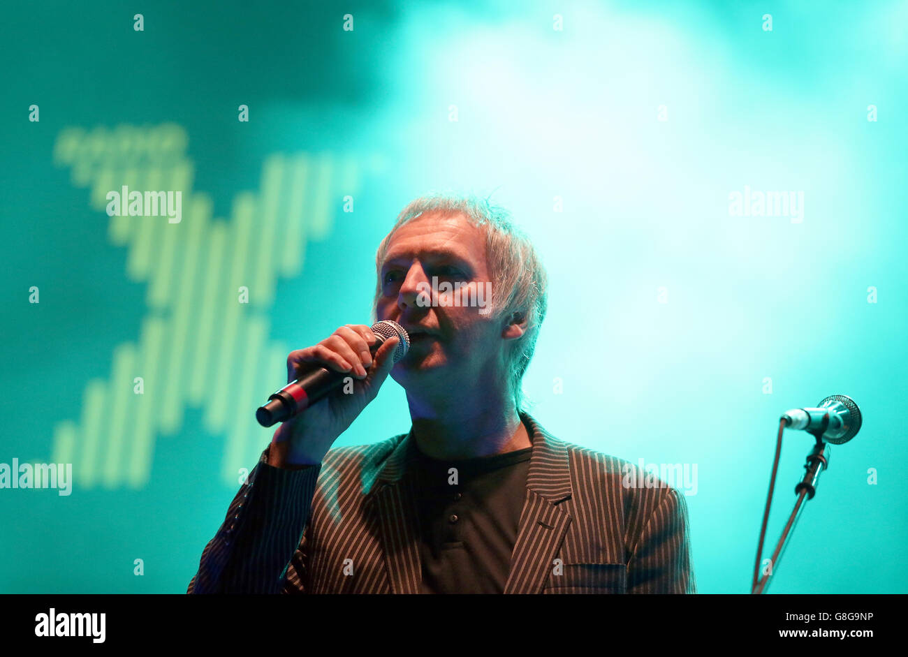 Clint Boon on stage at the Radio X Road Trip Show held at the O2 Apollo ...