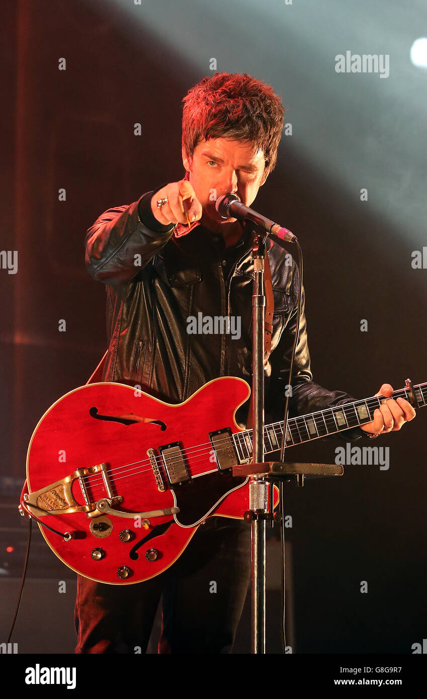 EDITORIAL USE ONLY Noel Gallagher's High Flying Birds performing live ...
