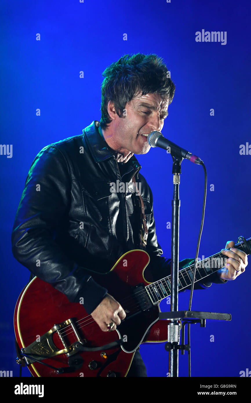 EDITORIAL USE ONLY Noel Gallagher's High Flying Birds performing live ...