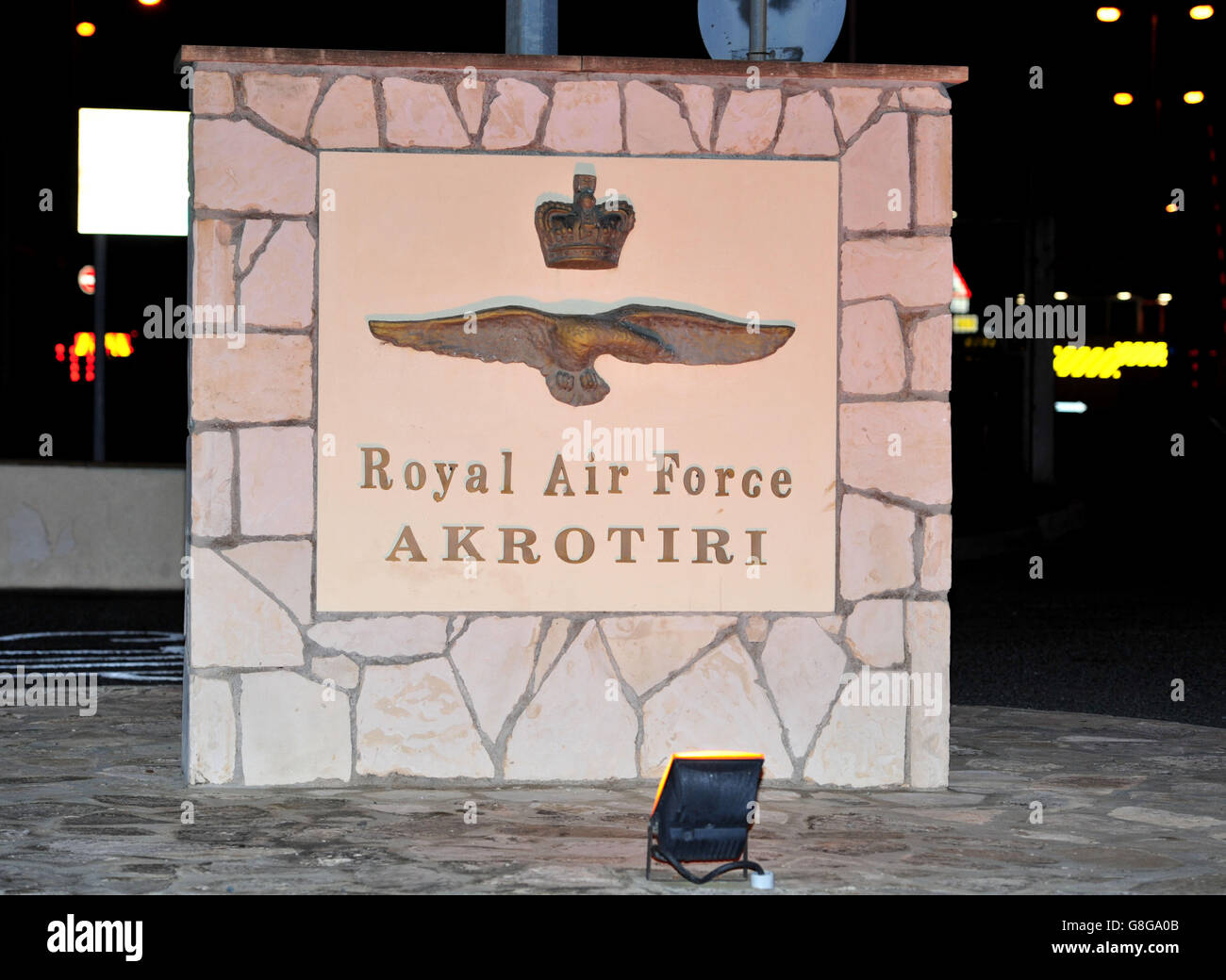 The entrance raf akrotiri in cyprus hi-res stock photography and images ...