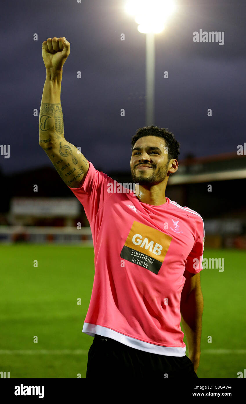 Whitehawk's Jordan Rose acknowledges the fans as he leaves the field ...