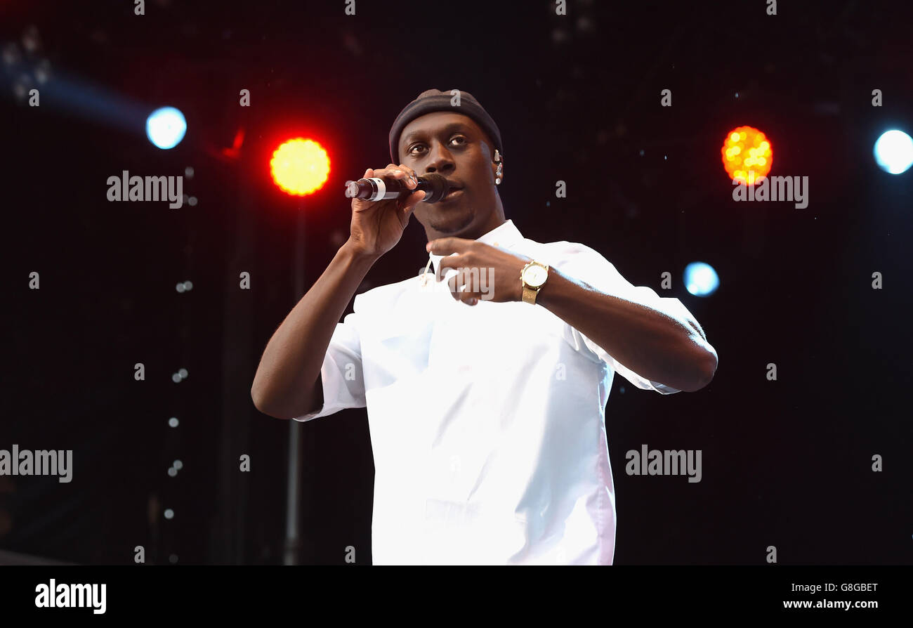 Vincent Dery of Nico & Vinz performing during a concert hosted by ...