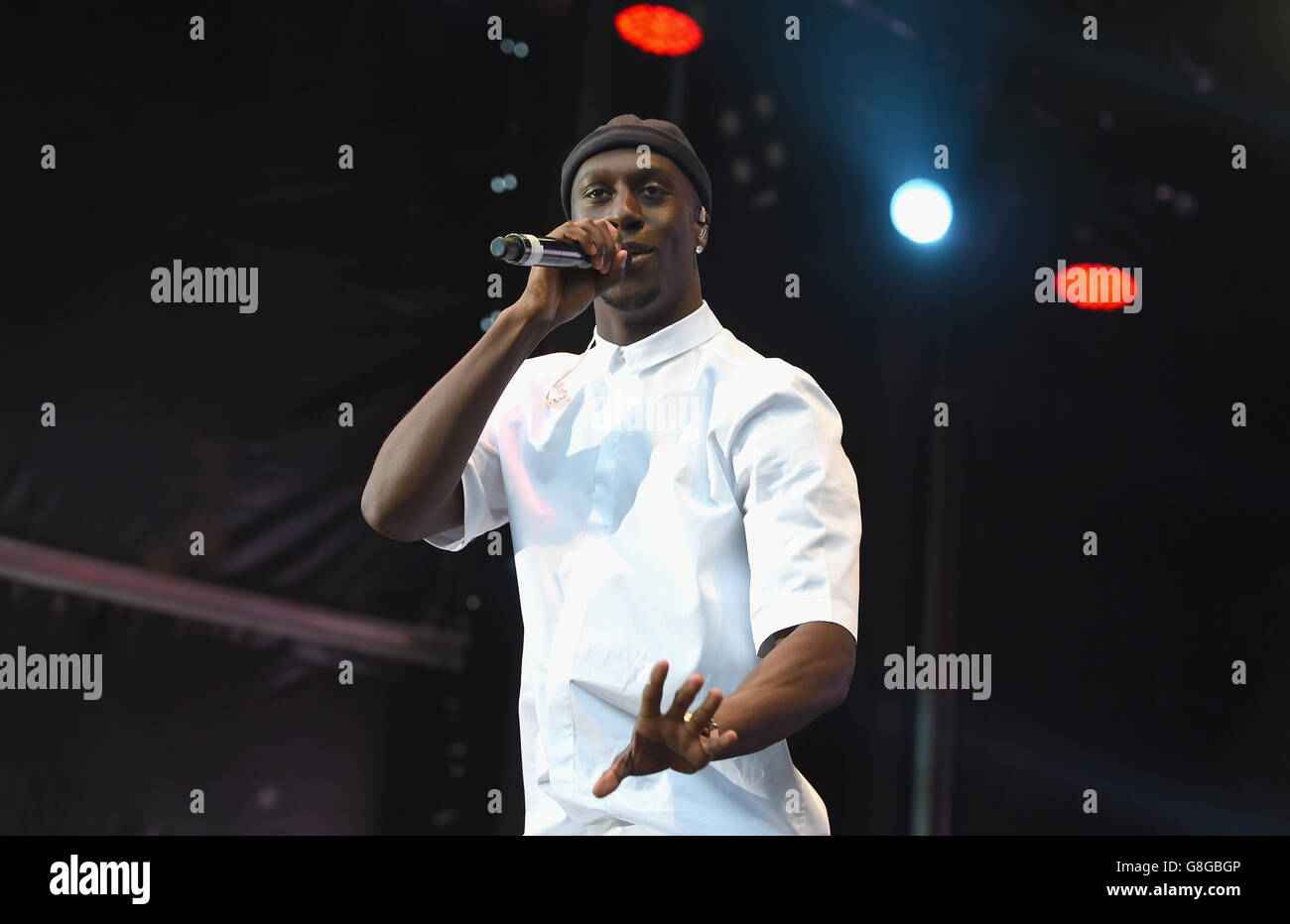 Vincent Dery of Nico & Vinz performing during a concert hosted by ...