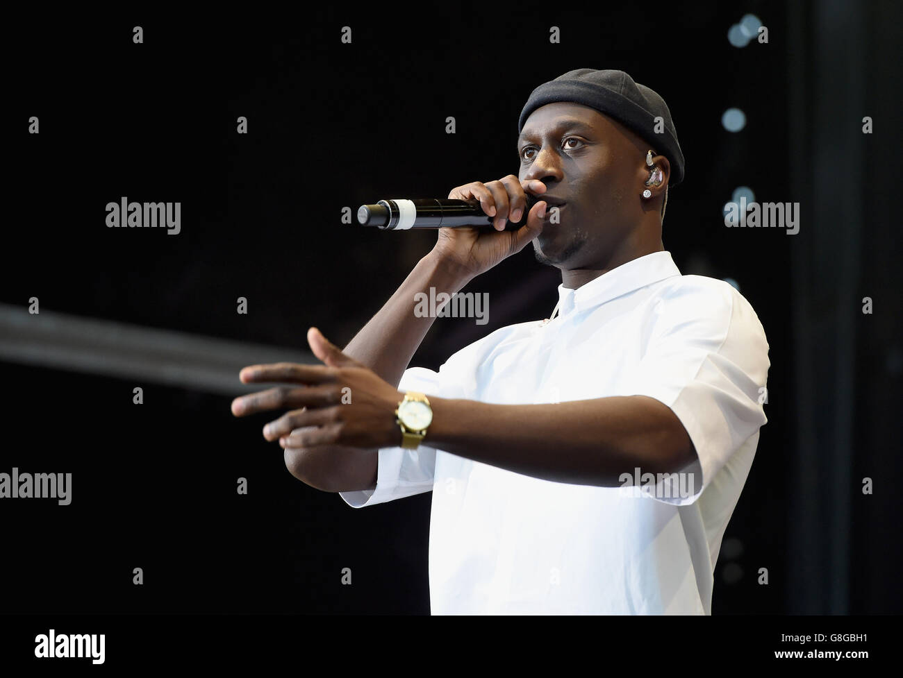 Vincent Dery of Nico & Vinz performing during a concert hosted by ...