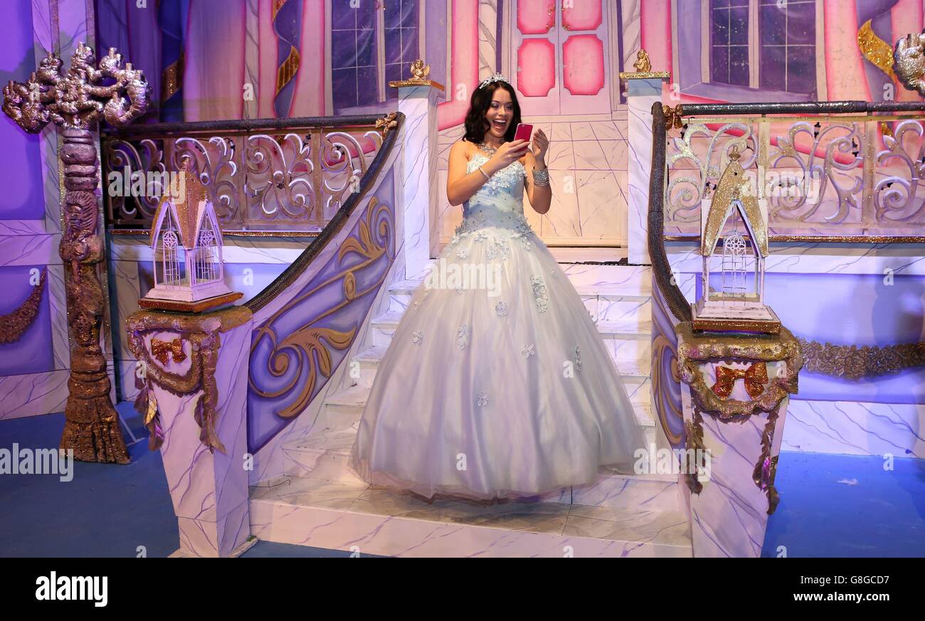 Michele mcgrath who plays belle takes selfie hi-res stock photography ...