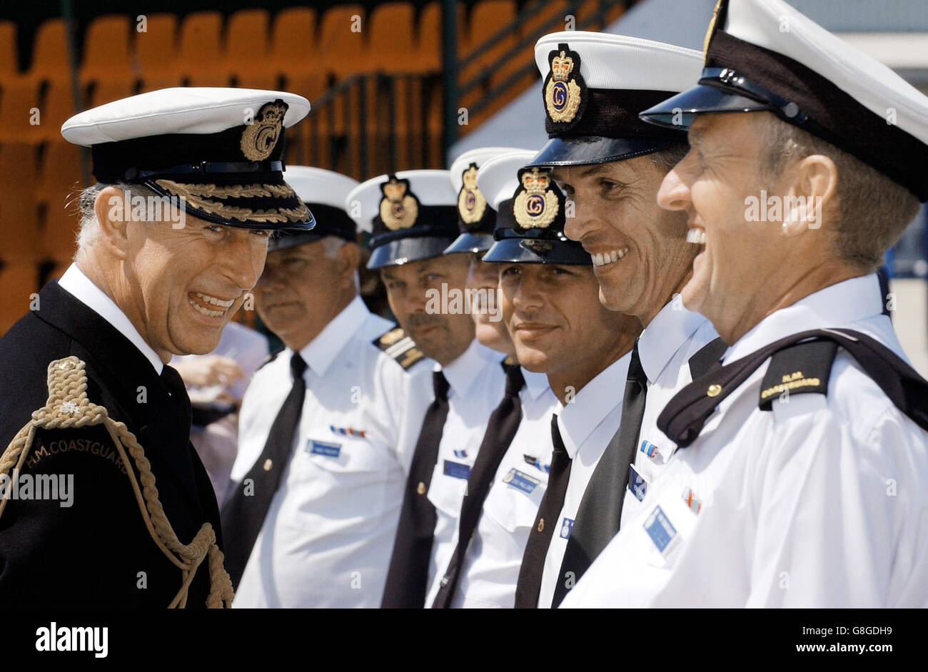 HM Coastguard Search and Rescue Station Royal Visit Stock Photo - Alamy