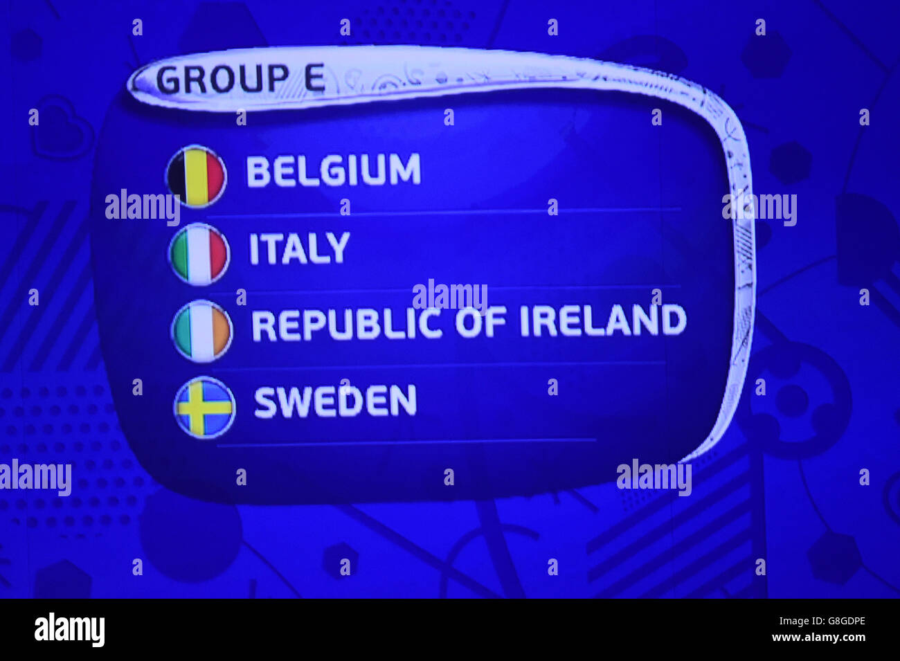 Uefa euro 2016 draw paris hi-res stock photography and images - Alamy