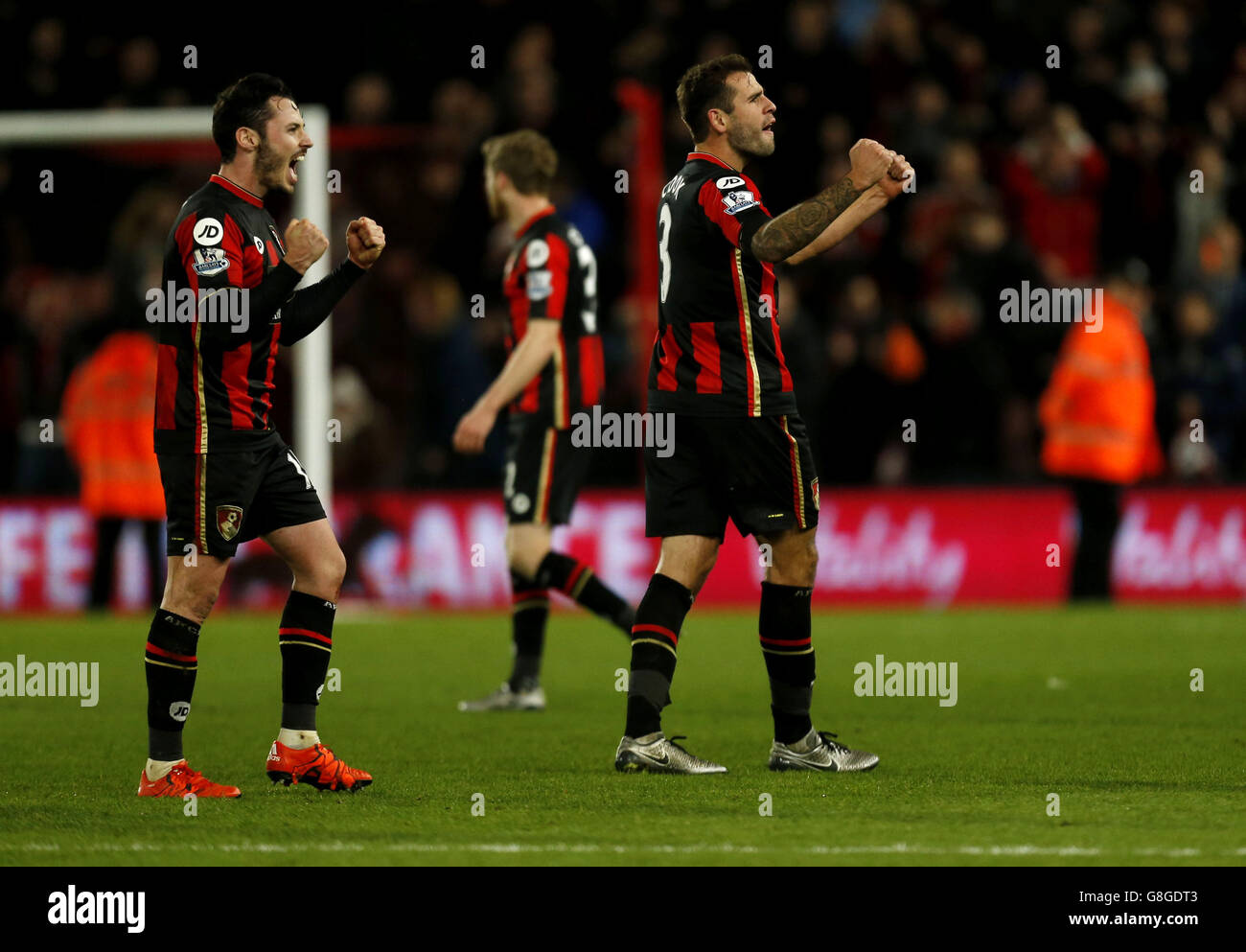 AFC Bournemouth's Adam Smith and Steve Cook celebrate after the ...