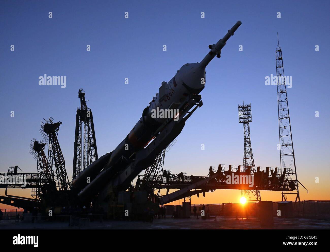 The Soyuz FG Rocket which will carry British astronaut Tim Peake to the ...