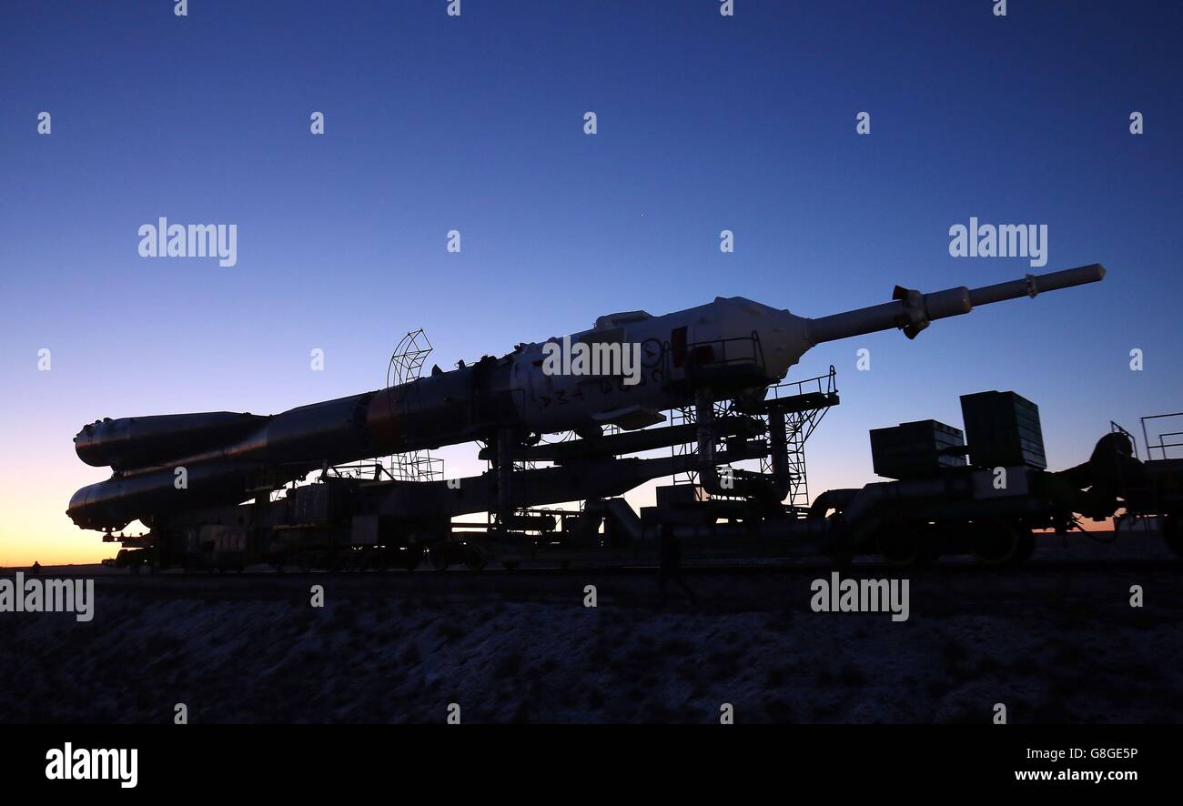 The Soyuz FG Rocket which will carry British astronaut Tim Peake to the ...