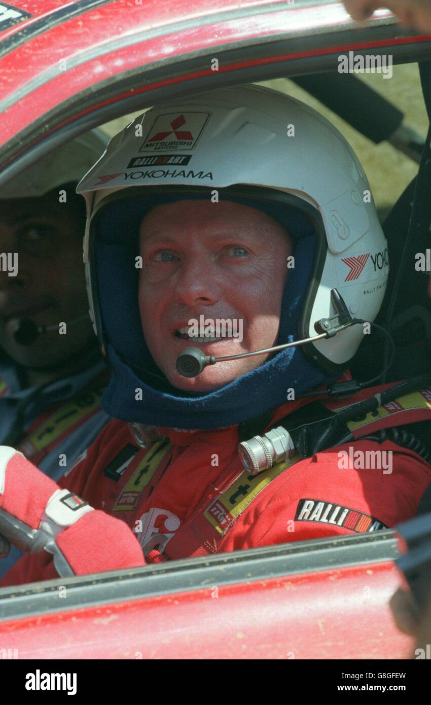 Rallying-Mitsubishi Rally Art Team. Rally driver Ed Ordynski Stock ...