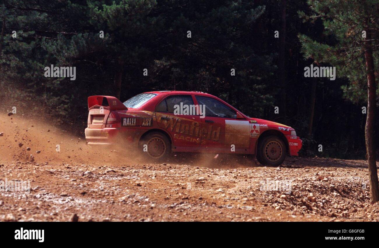Mitsubishi lancer evo rallying hi-res stock photography and images - Alamy