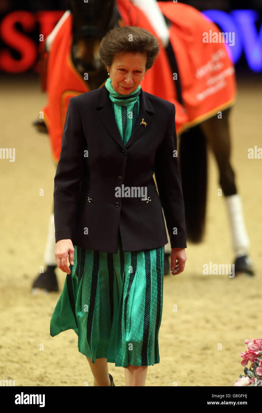 The Princess Royal presents the trophy to Great Britain's Carl Hester ...