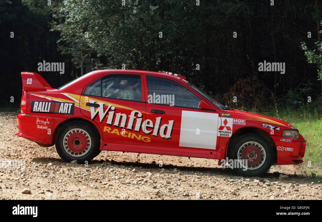 Mitsubishi lancer evo rallying hi-res stock photography and images - Alamy