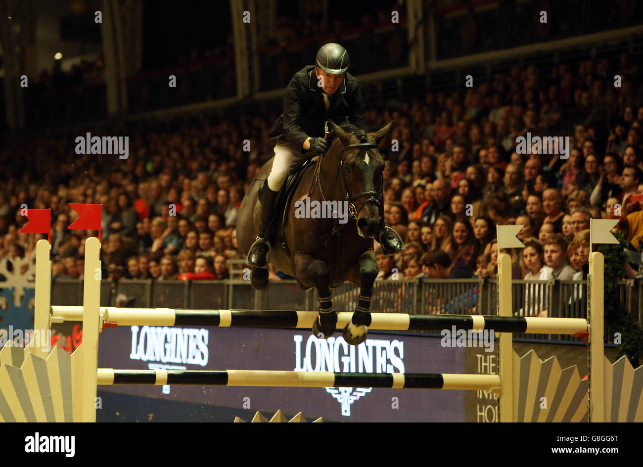 Great Britain's John Whitaker riding Argento competes in the Longines ...