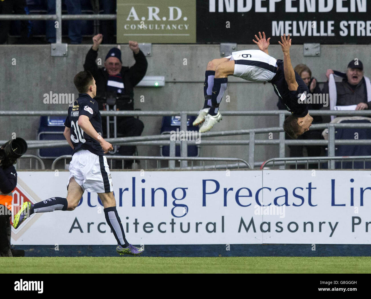 Falkirks vaulks sides goal scottish championship match falkirk stadium ...