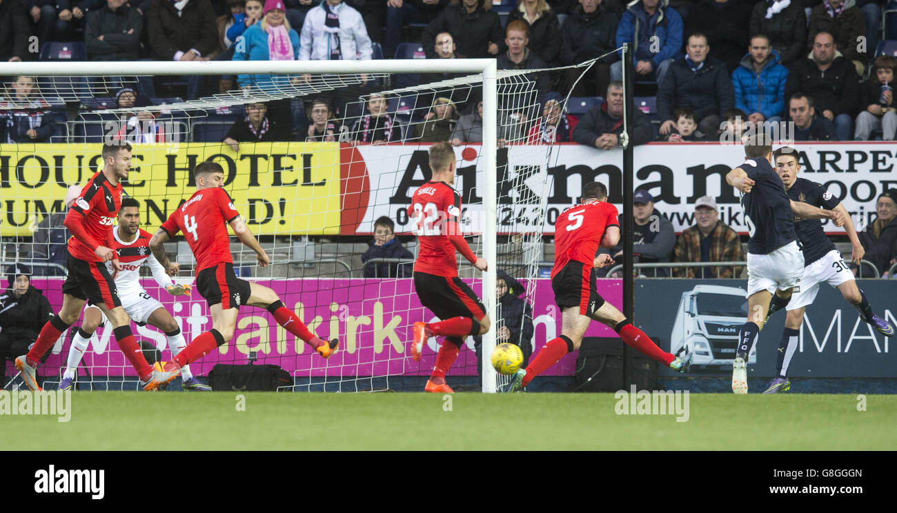 Falkirks vaulks sides goal scottish championship match falkirk stadium ...