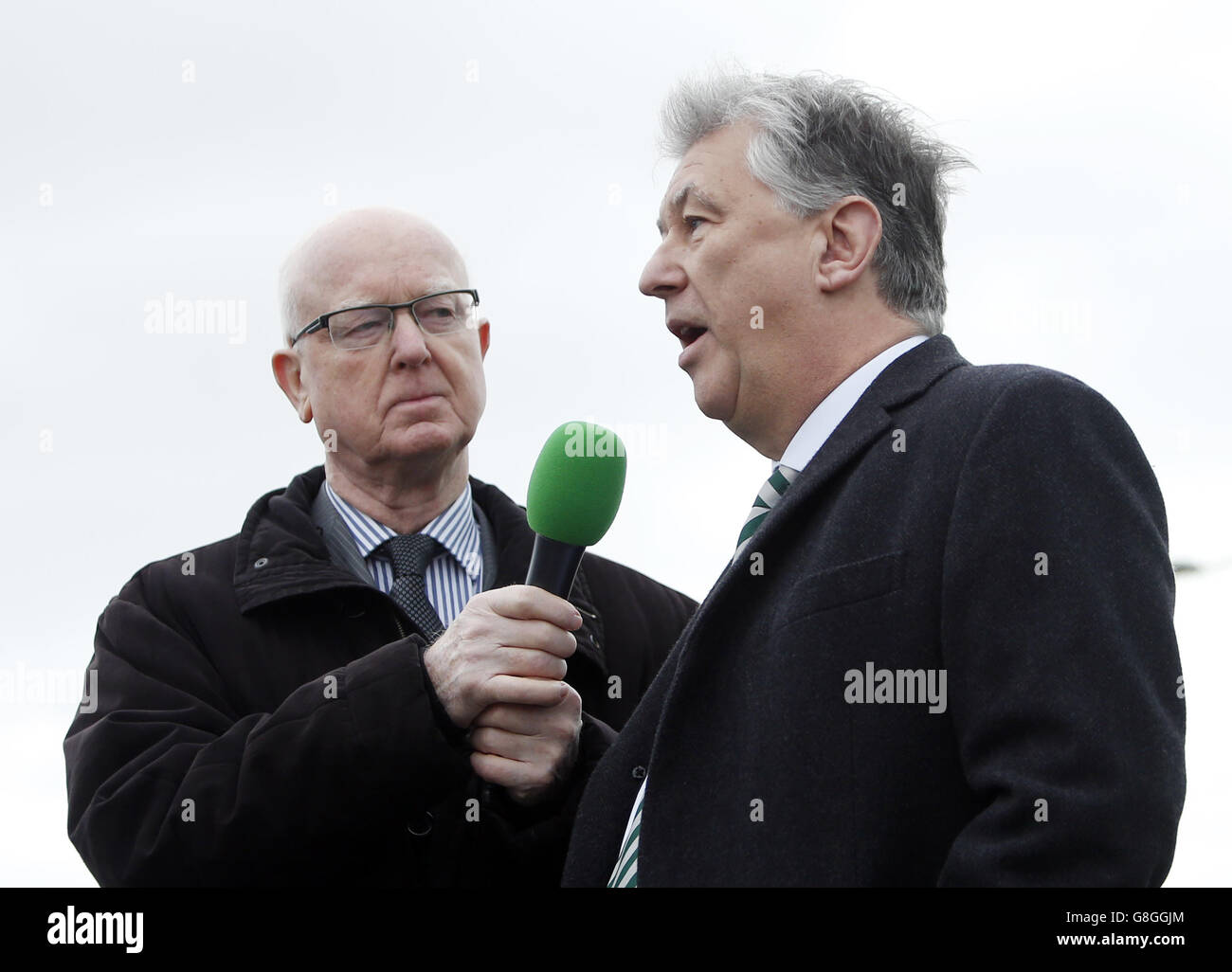 Celtic's Archie Macpherson (left) and Celtic's Chief Executive Peter ...