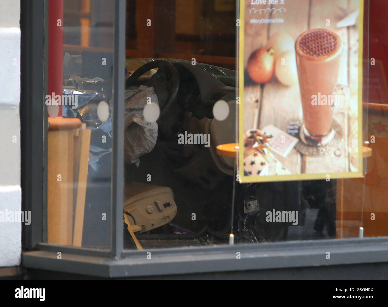 Costa coffee shop crash Stock Photo - Alamy