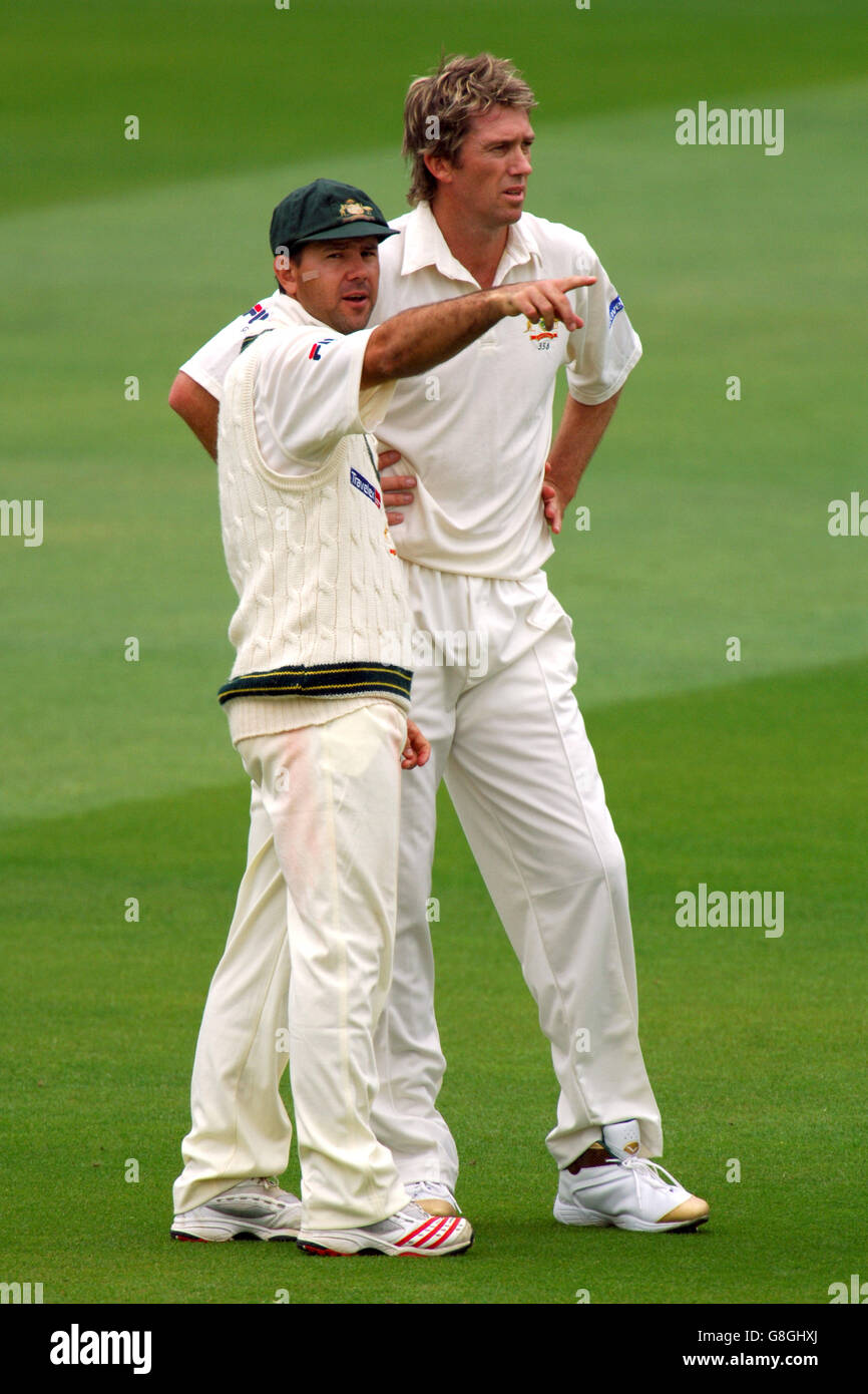 Australia captain ricky ponting glenn mcgrath hi-res stock photography ...