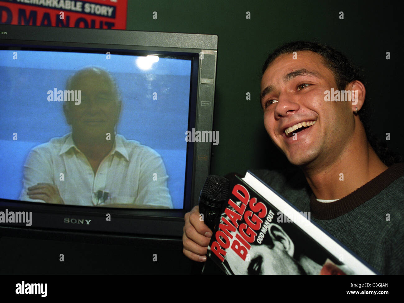 Mike Biggs speaks to father Ronnie via a live satellite link-up to rio ...