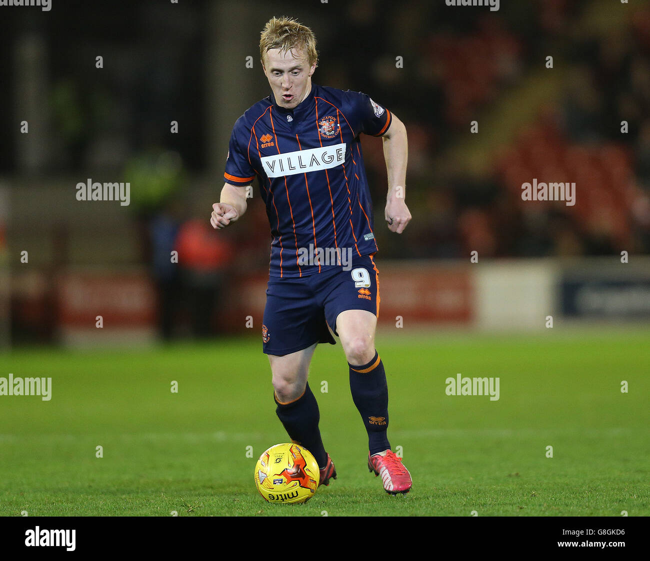 Blackpool's Mark Cullen during the game against Barnsley Stock Photo ...