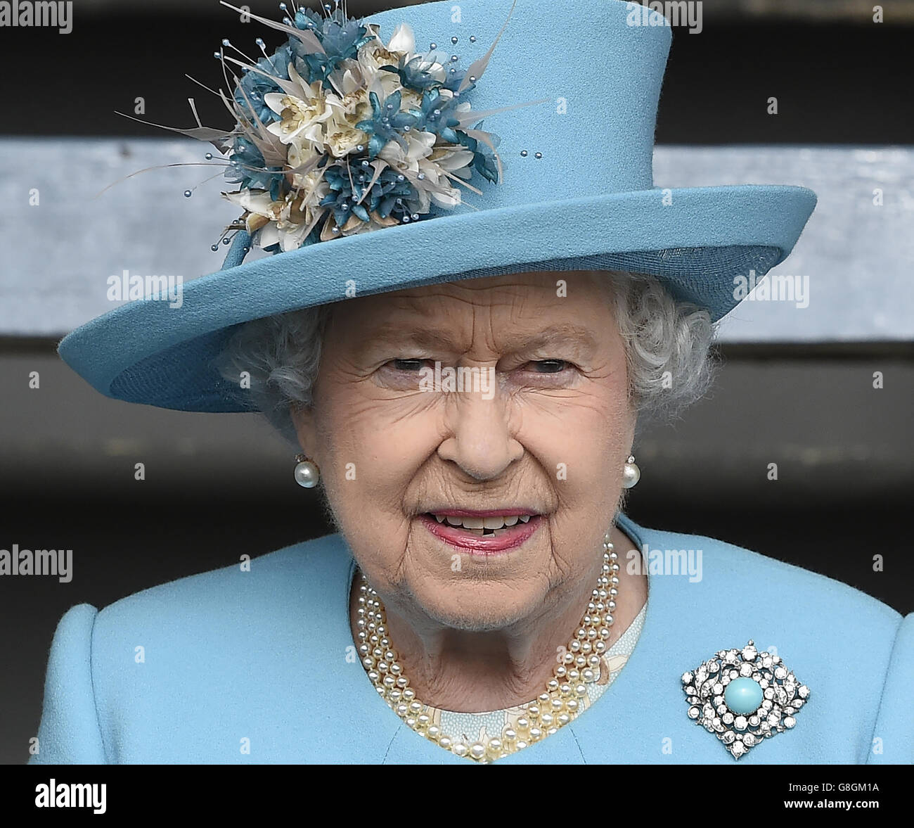 Queen Elizabeth II visits Marsa racecourse in the outskirts of Valletta ...