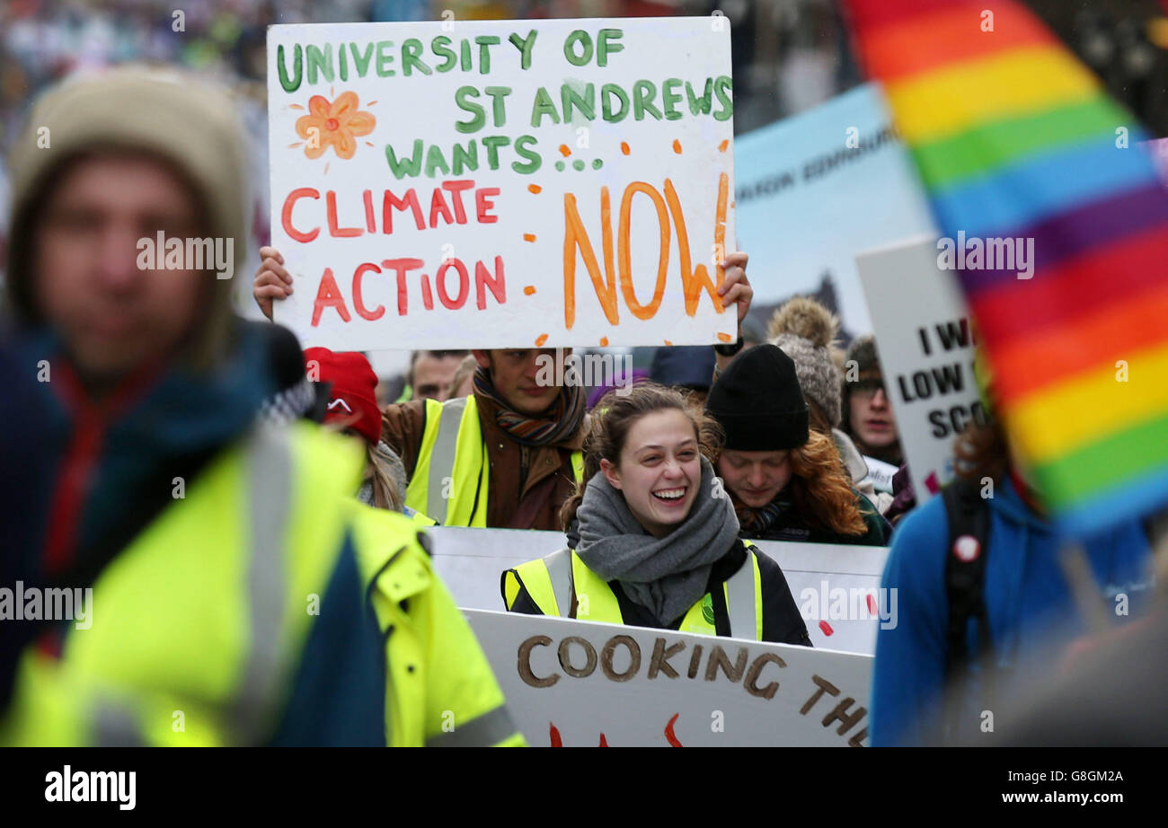 Protesters march through Edinburgh's city centre to call for tougher ...