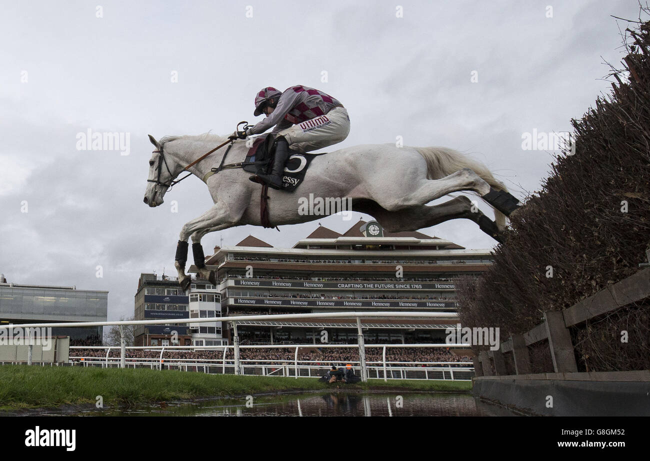 Smad Place ridden by Wayne Hutchinson clears the water jump before ...