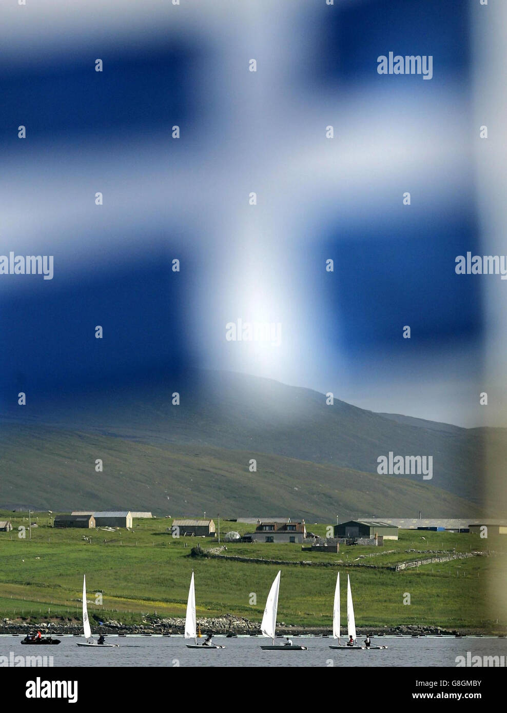 Natwest Island Games - Shetland. Laser dinghys taking part in the first ...