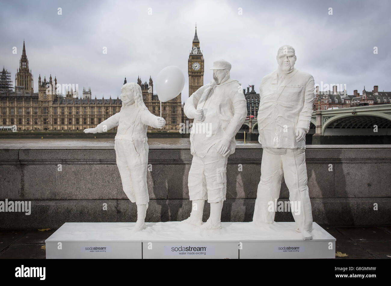 Food artist Jacqui Kelly created sculptures by the Houses of Parliament ...