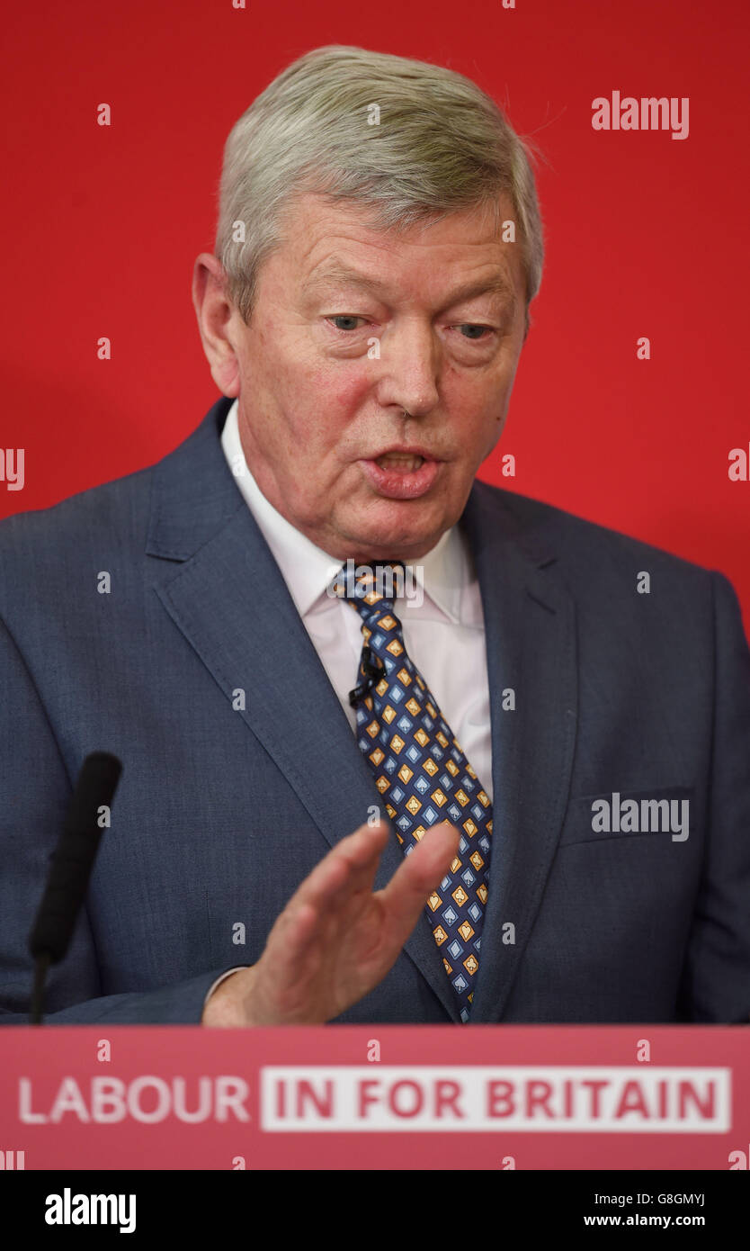 Alan Johnson MP launches the Labour In for Britain Campaign, Labour's ...