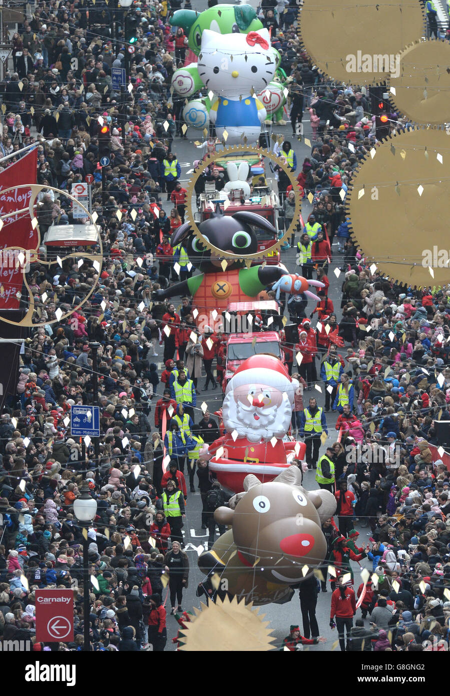 General view of the Hamley???s Regent Street Toy Parade, London PRESS ...