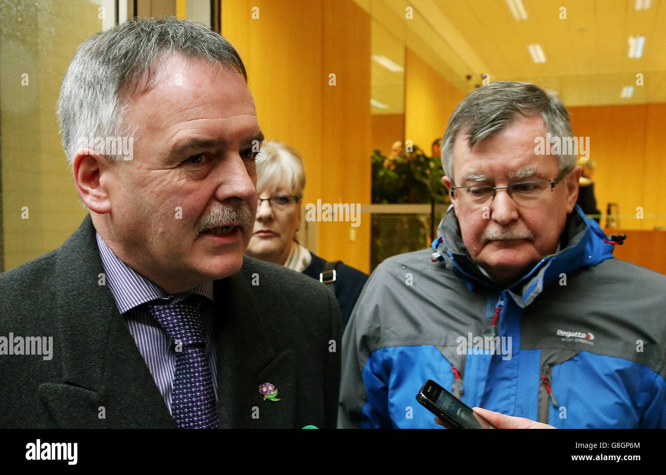 Kieran Megraw (left) and Sean Megraw, brothers of Brendan Megraw, from ...