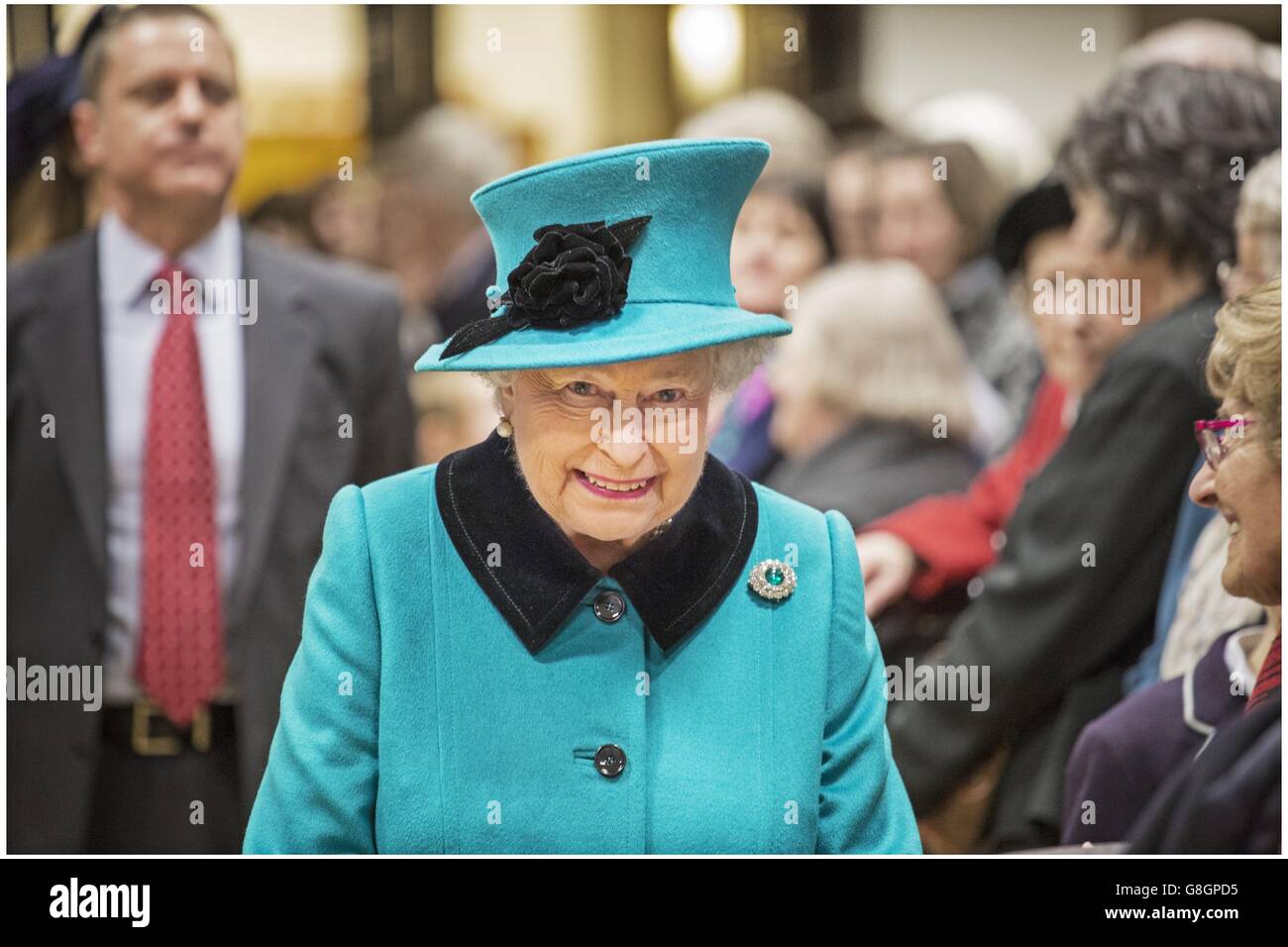Queen Elizabeth II at St Columba's Church in London at a service of ...
