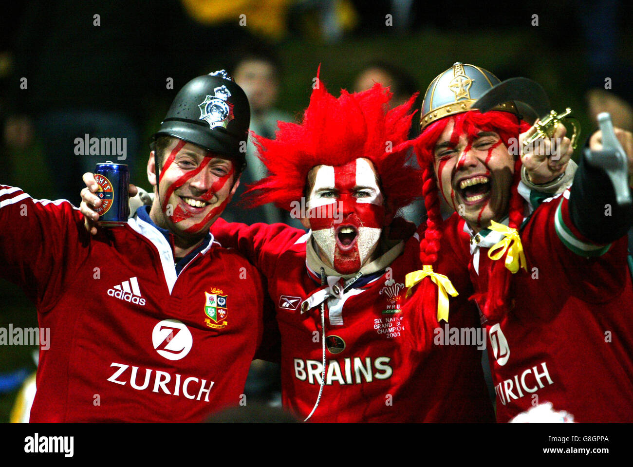 Rugby fans enjoy hi-res stock photography and images - Alamy
