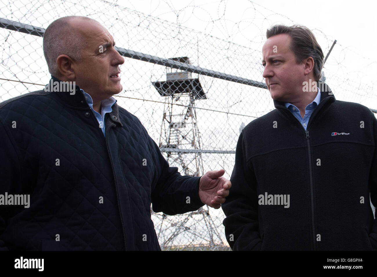Prime Minister David Cameron (right) and Bulgarian Prime Minister Boyko ...