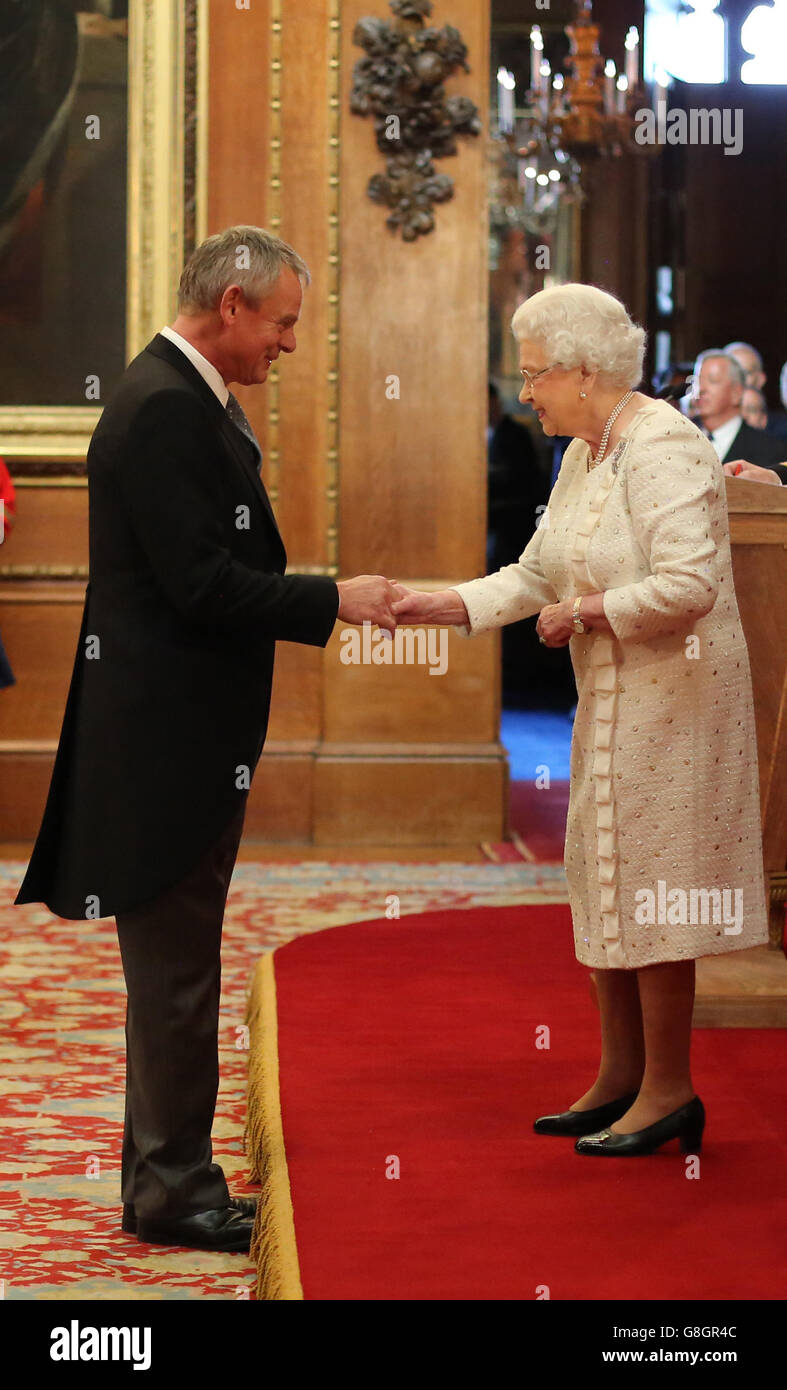 Is made obe queen elizabeth ii investiture ceremony windsor castle hi ...