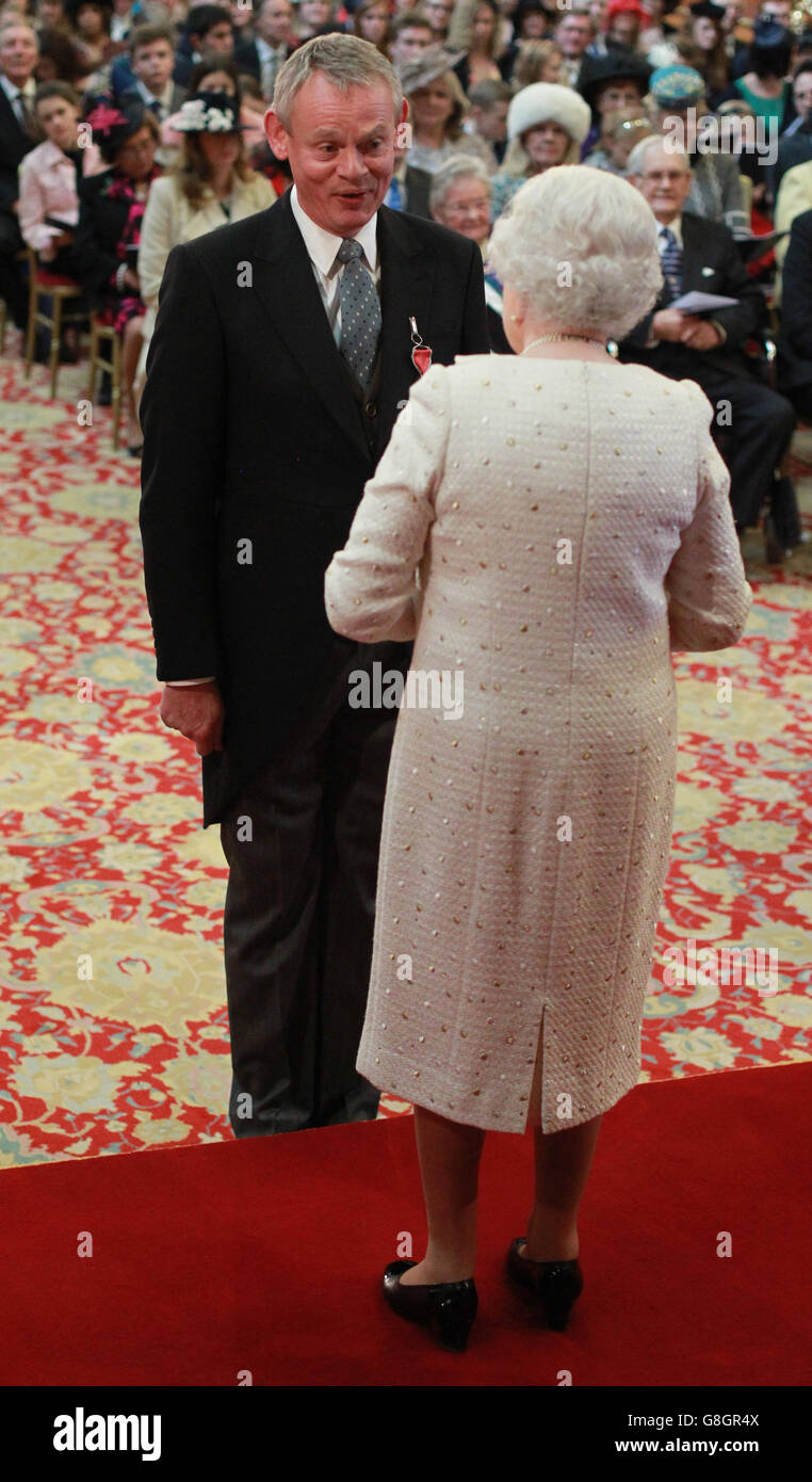 Made obe by queen elizabeth ii investiture ceremony windsor castle hi ...