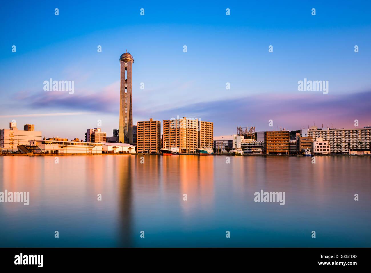 Shimonoseki, Japan waterfront skyline at the tower Stock Photo - Alamy