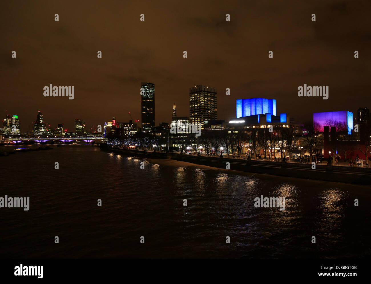 The city of london as seen from waterloo bridge hi-res stock ...