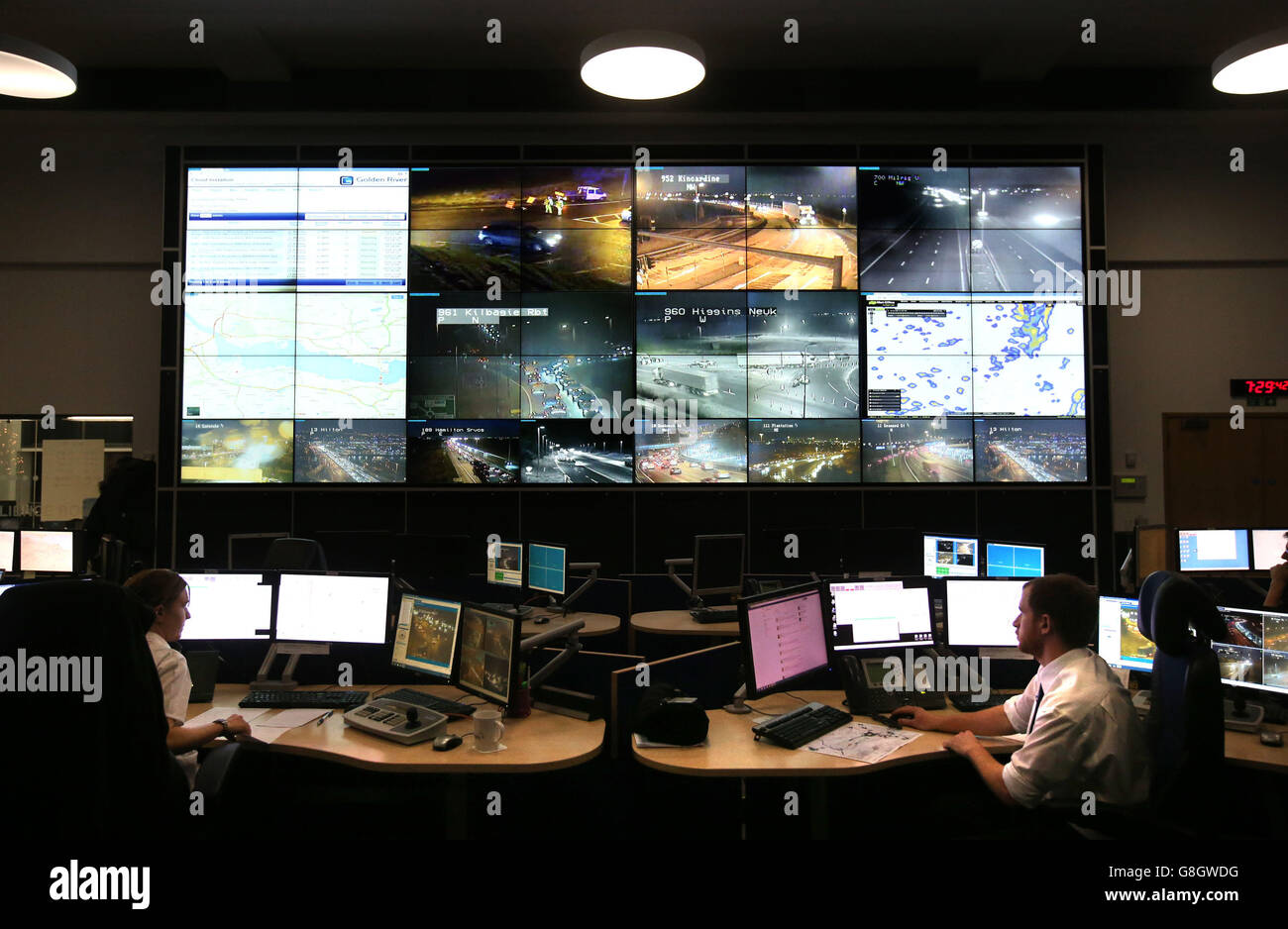 Traffic scotland control room hi-res stock photography and images - Alamy