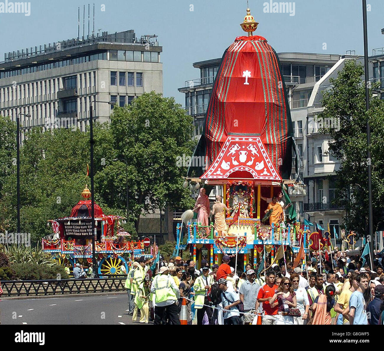 Hare Krishna Festival - Ratha-yatra Carnival of Chariots - London Stock ...