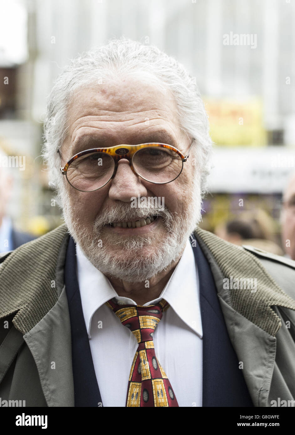 Former Radio 1 DJ Dave Lee Travis arrives at the Royal Courts of ...