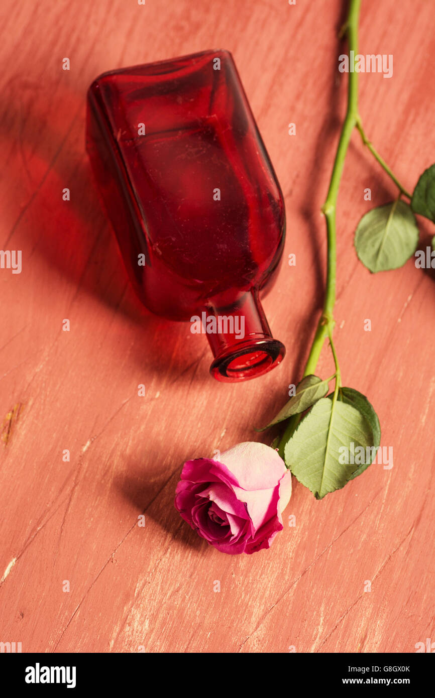 Rose inside a glass hi-res stock photography and images - Alamy