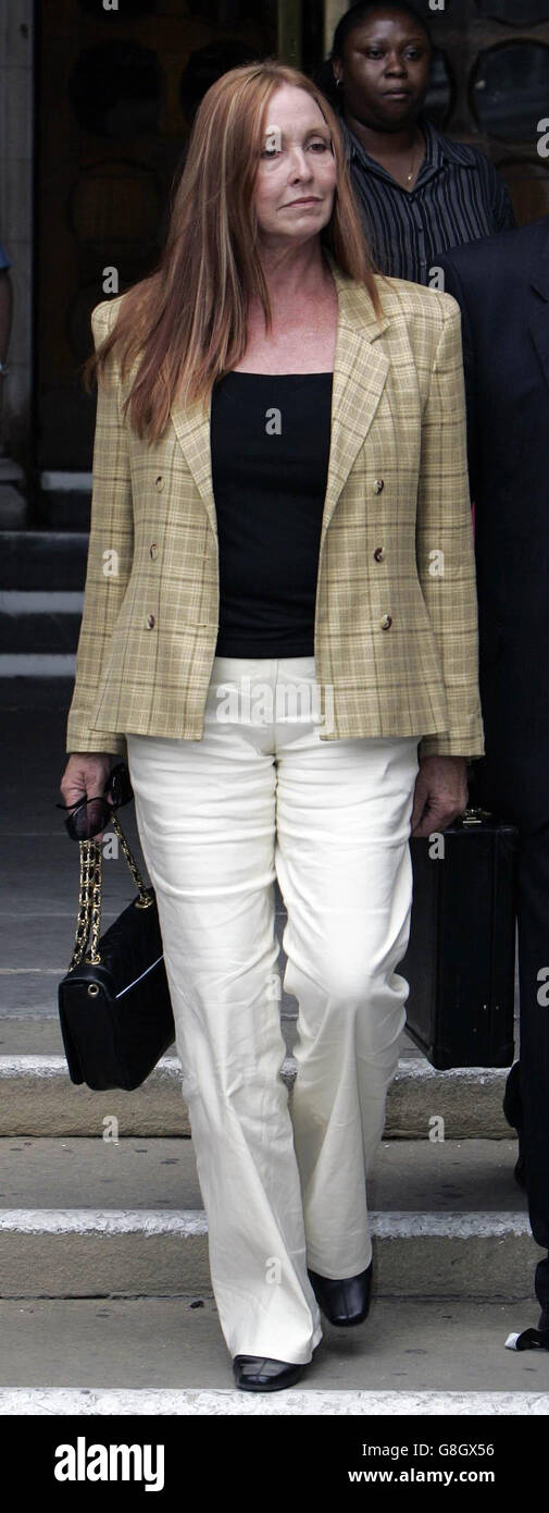 Deborah Tate, the sister of the late actress Sharon Tate, leaves the ...