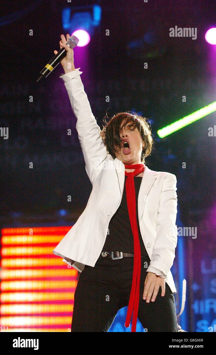 Live 8 Concert - The Final Push - Murrayfield Stadium Stock Photo - Alamy